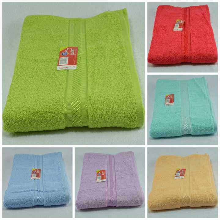 Handuk Merah Putih Ukuran sedang / handuk tanggung / handuk mandi ...