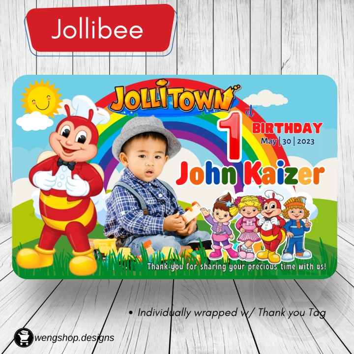 Jollibee Theme Ref Magnet Souvenir ATM Size | Lazada PH