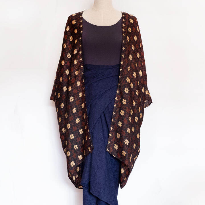 [BATIK] Batik Cardigan for her - Kawung by Promise Batek | Lazada