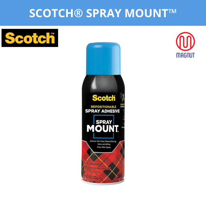 3M Scotch® Spray Mount™ (6065) Repositionable Adhesive 10.25 OZ 290g ...