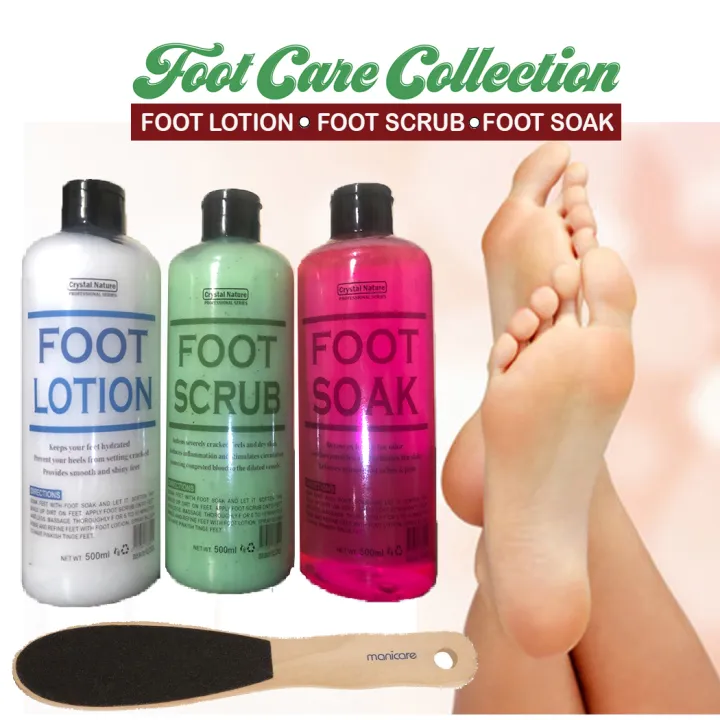 Foot Scrub, Foot Soak & Foot Lotion 500ml | Lazada PH