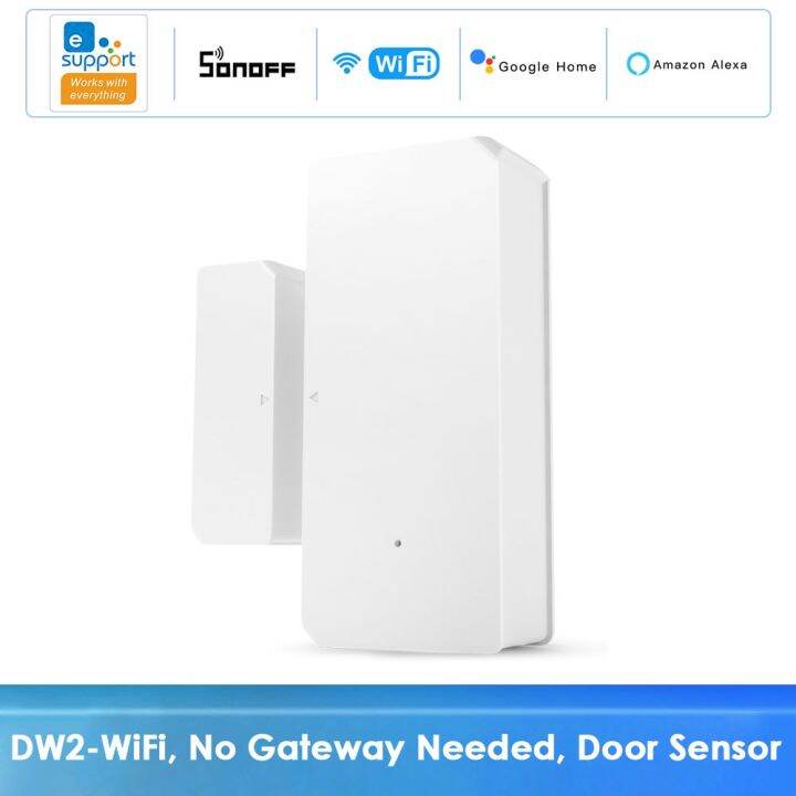 SONOFF DW2เซ็นเซอร์ประตูหน้าต่างแบบไร้สาย Wifi ระบบรักษาความปลอดภัย ...