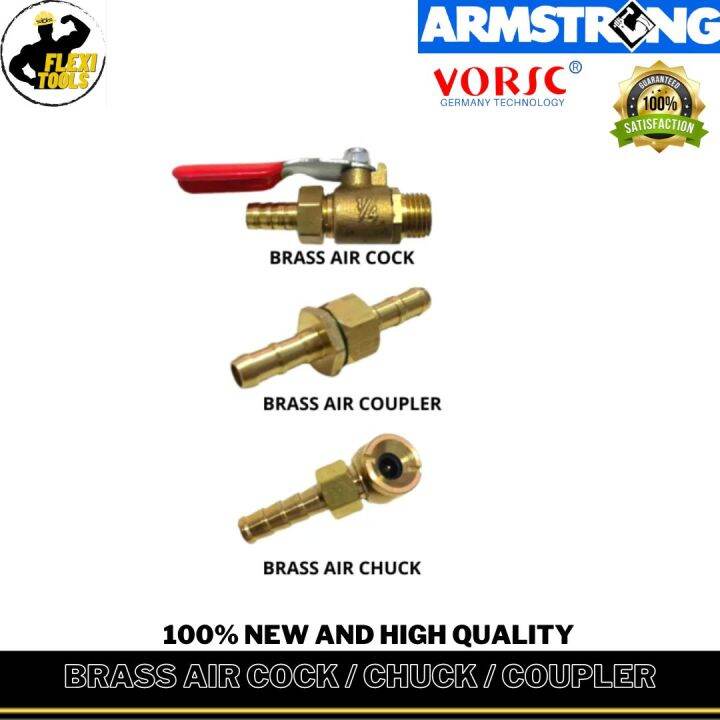 FLEXITOOLS BRASS AIR COCK / CHUCK / COUPLER | Lazada PH