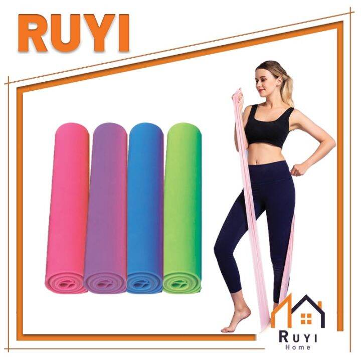 Premium Quality Rubber Latex Yoga Stretch Band Ideal For Home And ...