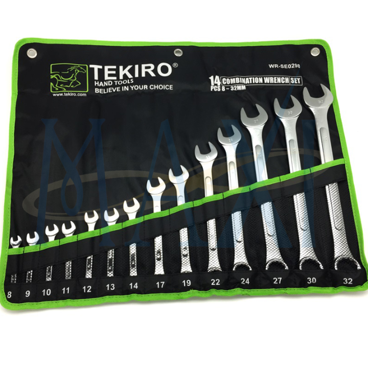 MAXITOOLS - Tekiro kunci ring pas set ukuran 8 - 32 mm 14 Pcs | Lazada ...