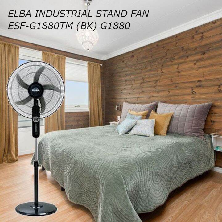 ELBA INDUSTRIAL STAND FAN ESF-G1880TM (BK) G1880 | Lazada