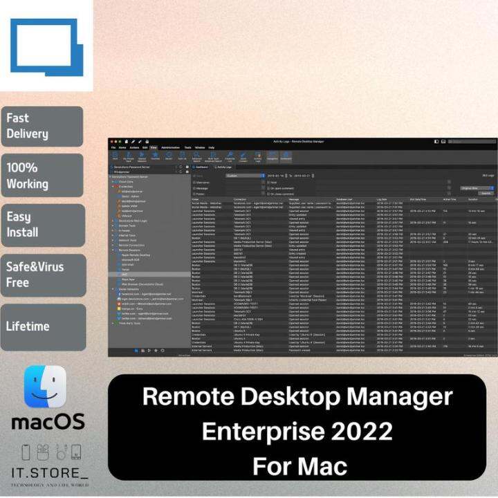 【MAC】Remote Desktop Manager Enterprise 2022 Lifetime for Intel and M1 ...