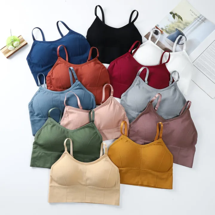 ℌ Korean No Rim Trendy Bralette Tank Top (646) | Lazada PH