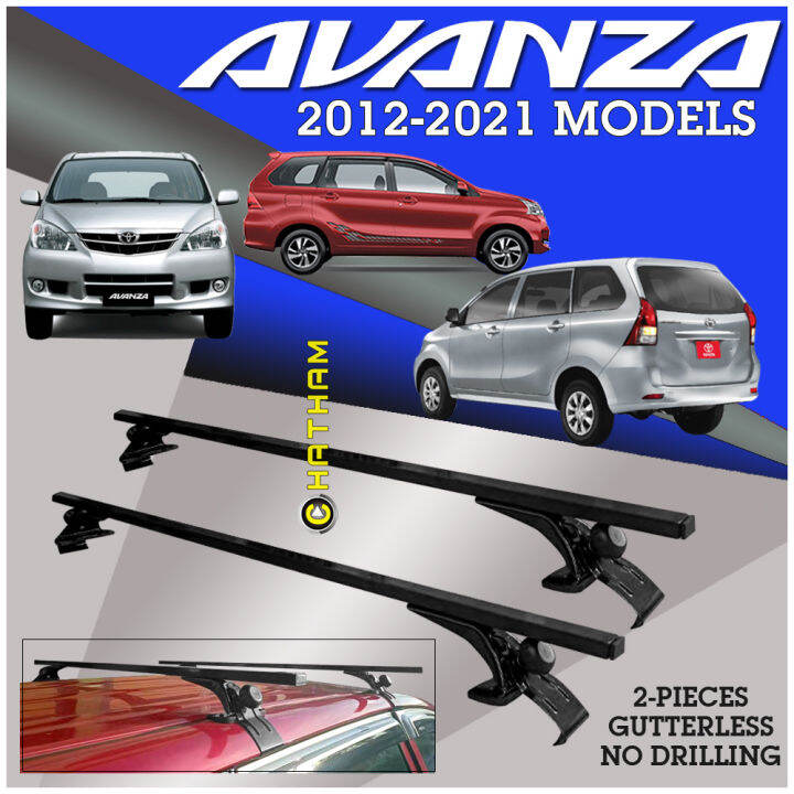 Gutterless Crossbar for Toyota Avanza ( All Models ) No Drilling ...