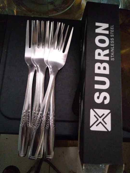 Garfu Subron Termurah / Garfu Subron Stainless / Garfu Subron Isi 12pcs ...