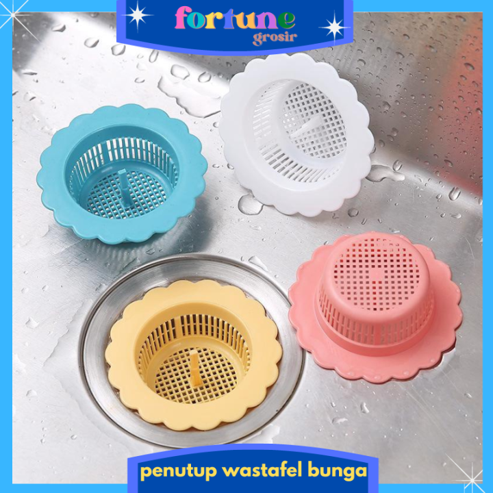 FORTUNE- Saringan Lubang Air Wastafel Bentuk Bunga Penyaring Lubang Air ...