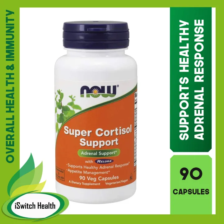 NOW Foods Super Cortisol Support with Relora for Anti-Stress - 90 ...