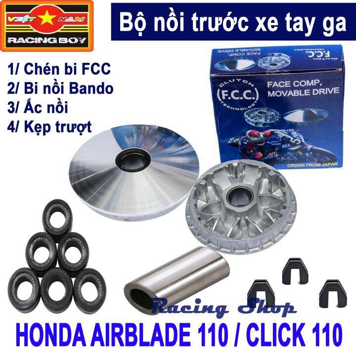 Bộ nồi trước Honda AirBlade 110, Click 110 - FCC Japan | Lazada.vn