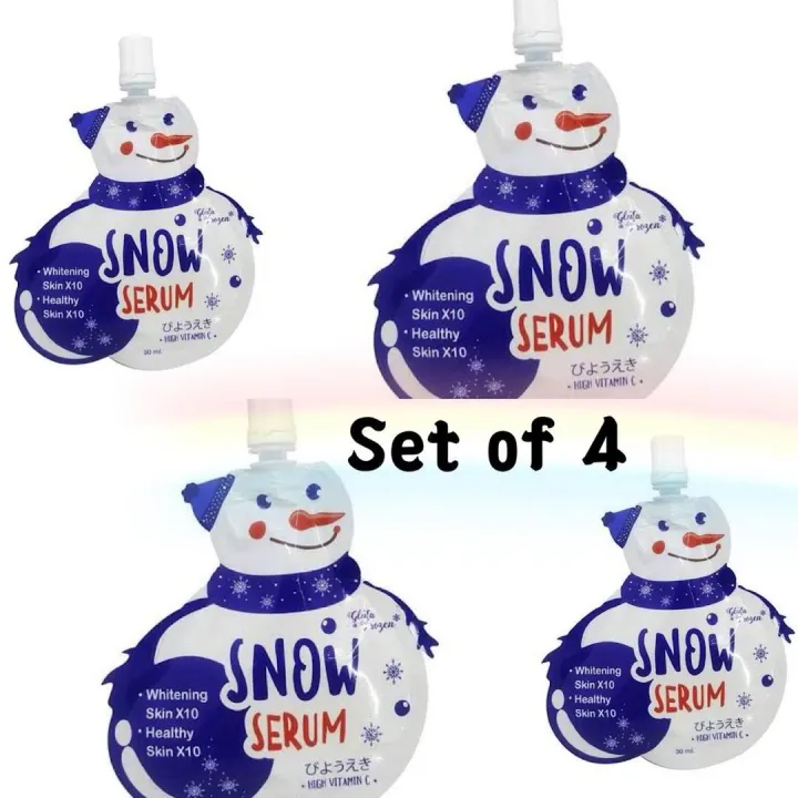 Sunny day (SET OF 4) Gluta Frozen SNOW SERUM 30ml | Lazada PH