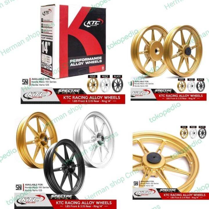 Velg racing ktc beat vario scoopy genio vario125 vario 150 spectre / velg ktc racing vario125 ...
