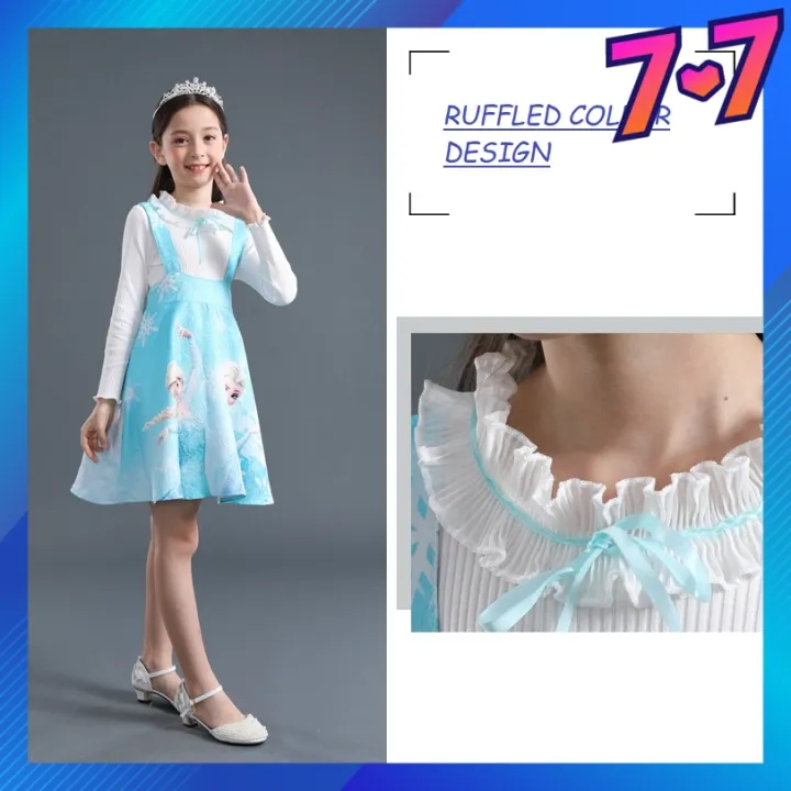 CY 8989 MUSLIMAH MUSLIM DISNEY PRINCESS DRESS FROZEN ANNA ELSA | Lazada
