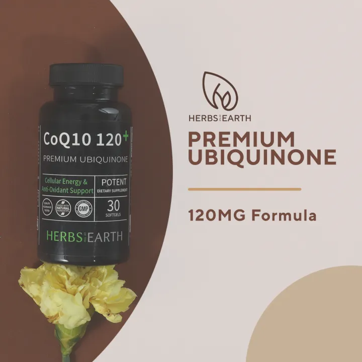 CoQ10 120mg, Better Absorption, Natural Supplement Form of Coenzyme Q10 ...