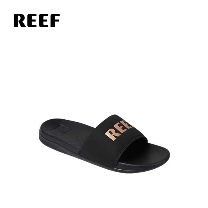 Reef One Slide Black/Gold Womens Sandals | Lazada PH