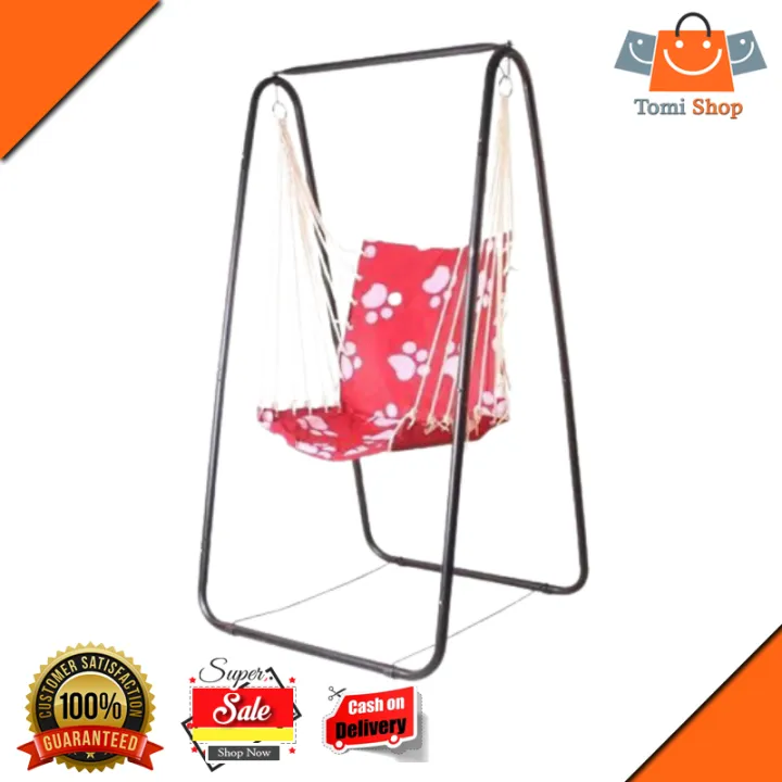 Duyan Swing With Iron Shelves 2 in 1/ Duyan With Stand Hammock Metal ...