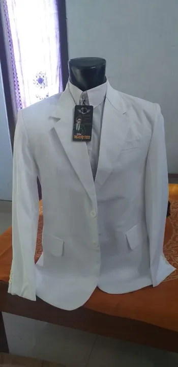 JAS PUTIH PANJANG PRIA / JAS SANTRI PRIA ORIGINAL / JAS PUTIH KANTOR ...