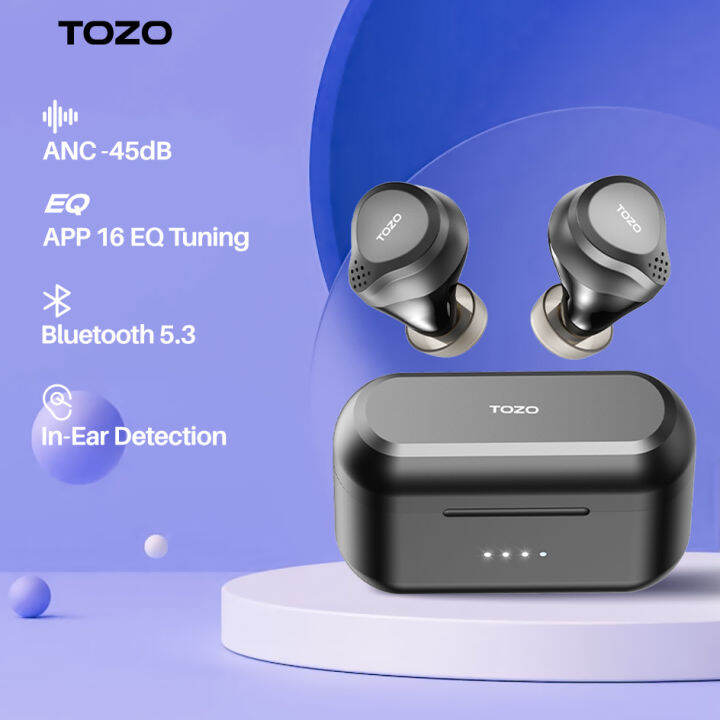 TOZO NC7 Bluetooth Earphones With Hybrid Active Noise Canceling , Wireless Earbuds , Powerful ...