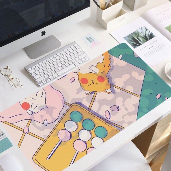 Large Anime Pink Mousepad Gamer Cute Kawaii XXL Gaming Mouse Pad Rubber ...