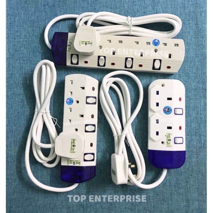 Ready Stock Promark Portable Extension Trailing Socket Extension Plug Adapters 2meter 1 25mm X