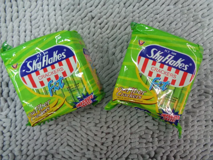 Lime Green SkyFlakes Oat Fiber Crackers 250g 10packs 2's 030275 | Lazada PH