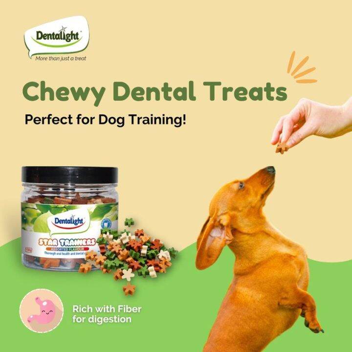 Dentalight Star Trainers Dog Treats for Training 150 Grams Assorted ...