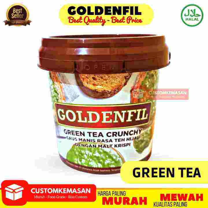 Goldenfil Green Tea Crunchy / Selai donat / Selai Roti Bakar / Toping ...