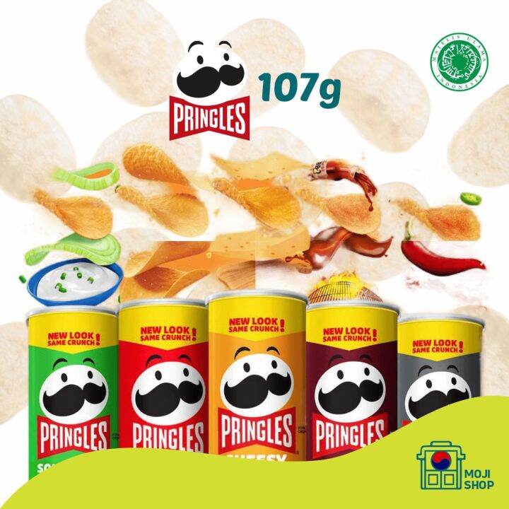 Potato Chips PRINGLES 107gr HALAL Makanan Ringan Keripik Kentang ...
