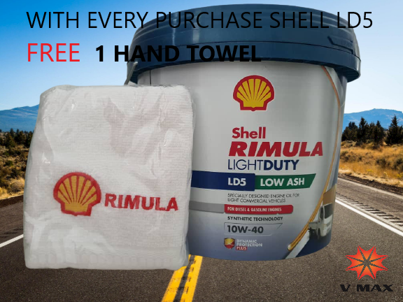 SHELL RIMULA LIGHT DUTY LD5 LOW ASH 10W-40【7.5L】(READY STOCK) (100% ...