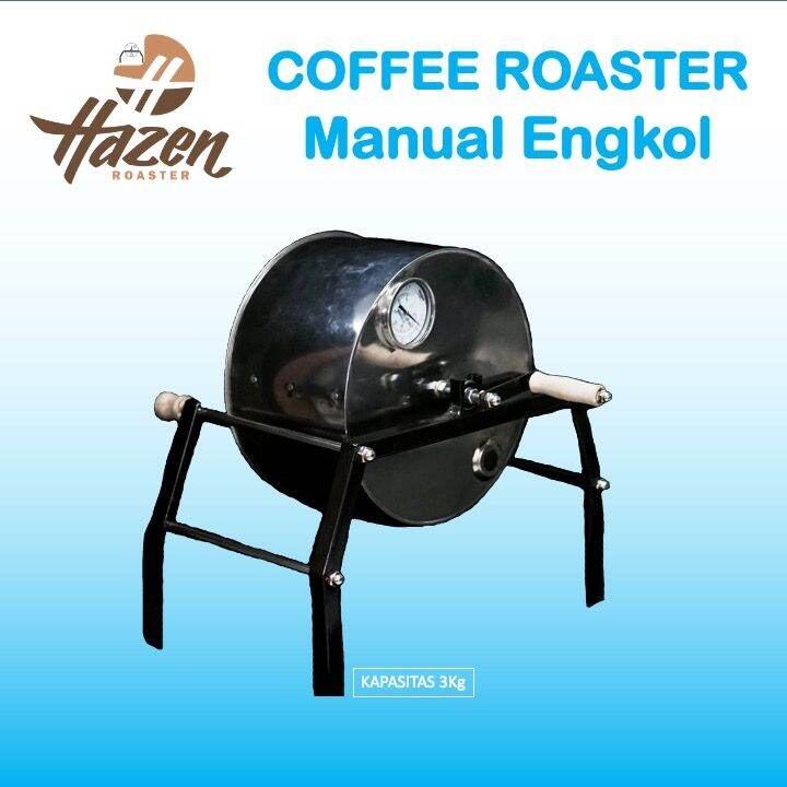 Coffee Roaster Sangrai Kopi & Kacang Sederhana Manual Engkol Kapasitas 3 Kg & 5 Kg by HAZENstore ...