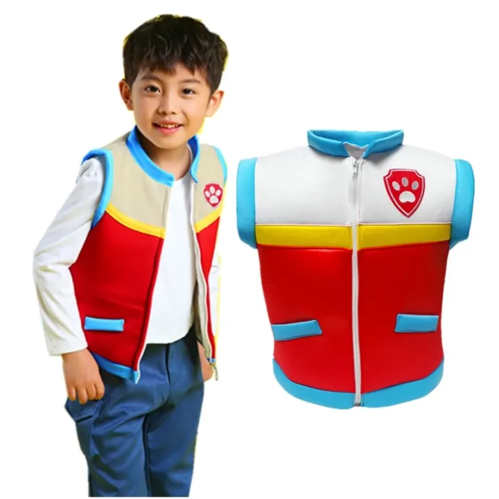 New Year Patrol Captain Ryder Cosplay Costume Kids Animal Boys Vest ...