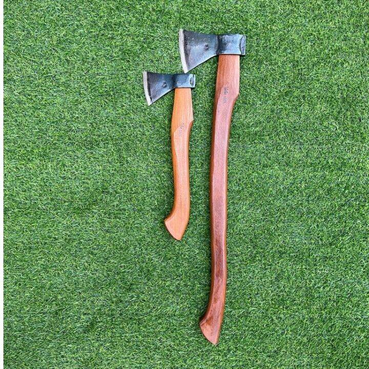 ขวานตัดไม้ ขวานด้ามไม้ ทนทาน ขวานตัดไม้ทำจากเหล็กเเหนบ งานฝีมือตีขึ้น ...