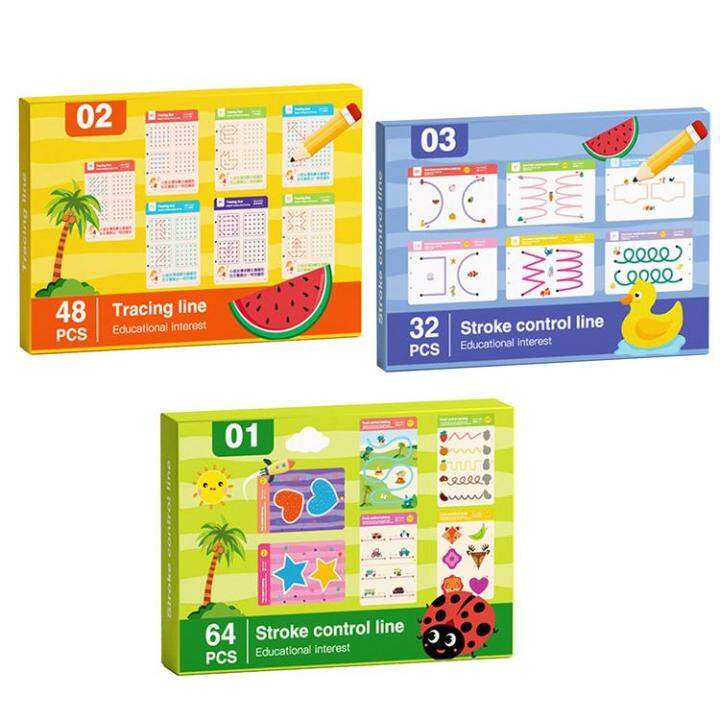 Magic Pen Writing Book Kindergarten Tracing Practice Erasable Workbook ...