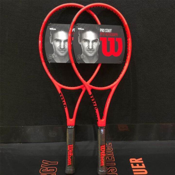 Wilson Tennis Racket Pro Staff RF97 Federer Signature Red Black ...