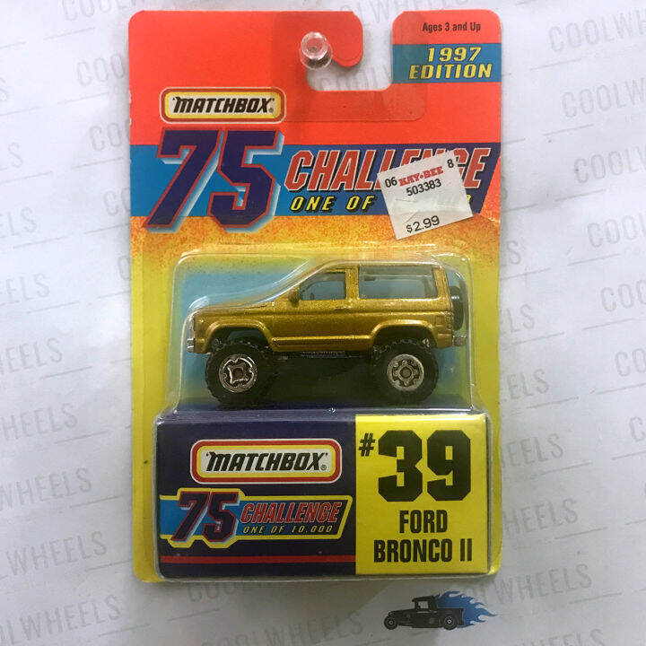 Matchbox 1997 75 Challenge Ford Bronco II - Gold | Lazada
