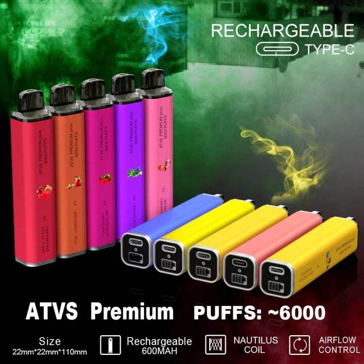 (COD)ATVS Puff Disposable Vape Pen 6000 PUFFS Disposable Pod Device 2 ...