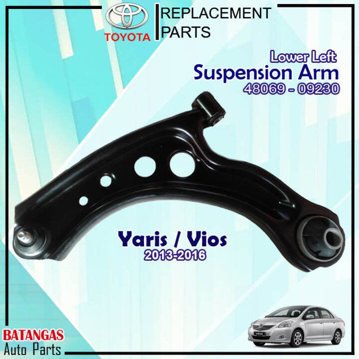 LOWER SUSPENSION ARM TOYOTA YARIS 2013-2016 LEFT NIKKO JAPAN 48069 ...