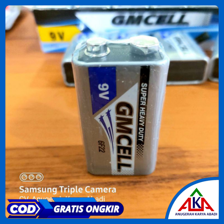BATERAI KOTAK 9V Super Heavy Duty GM CELL 6F22 | Lazada Indonesia