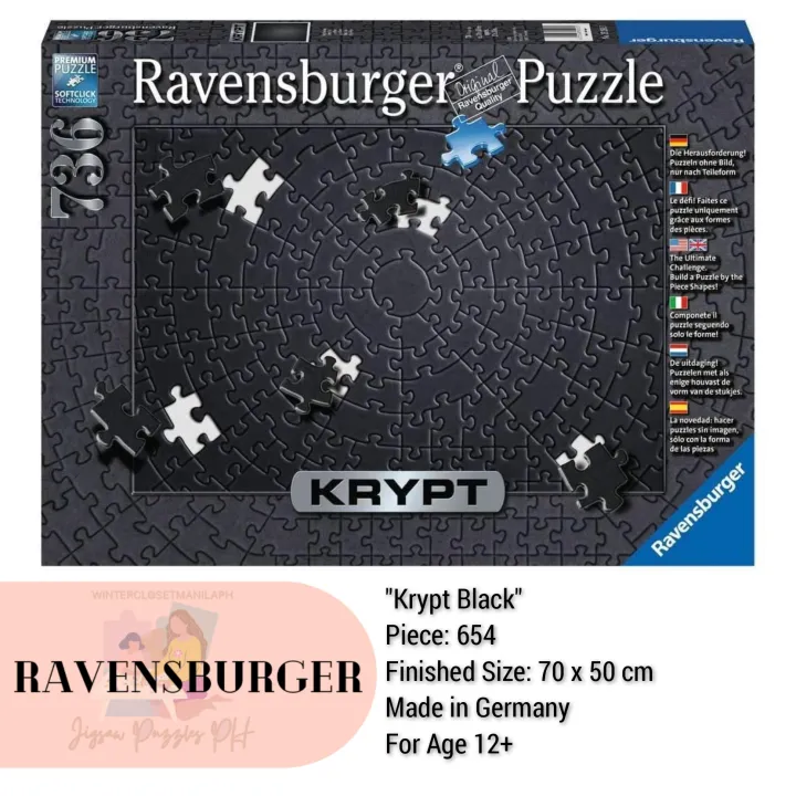 Ravensburger 736 piece Jigsaw Puzzle - Krypt Black | Lazada PH