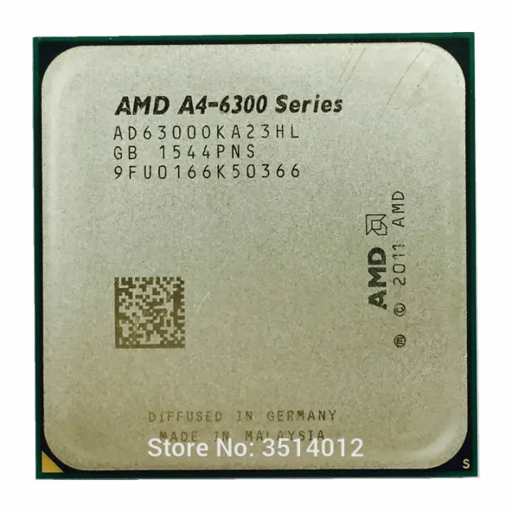 AMD A4-Series A4 6300 A4 6300k Dual-Core CPU Processor 3.7GHz Socket ...
