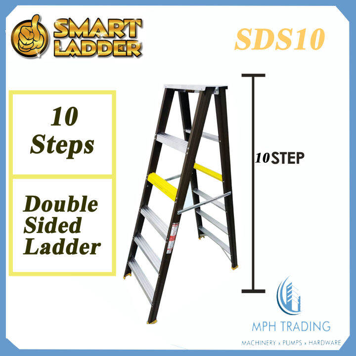 ORIGINAL SMART Ladder SDS10 10 Steps Double Sided Ladder Tangga Lipat ...