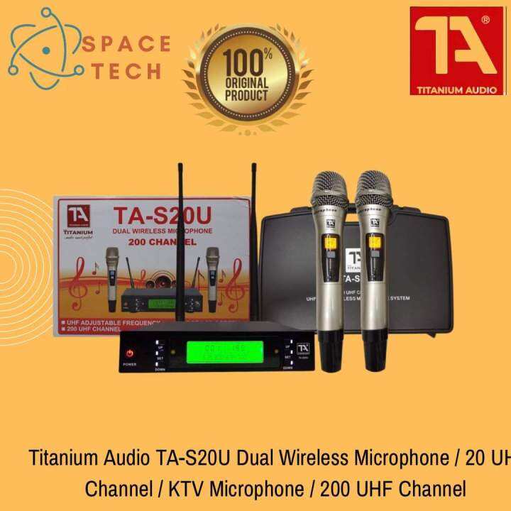 Titanium Audio TA-S20U Dual Wireless Microphone / 20 UHF Channel / KTV ...