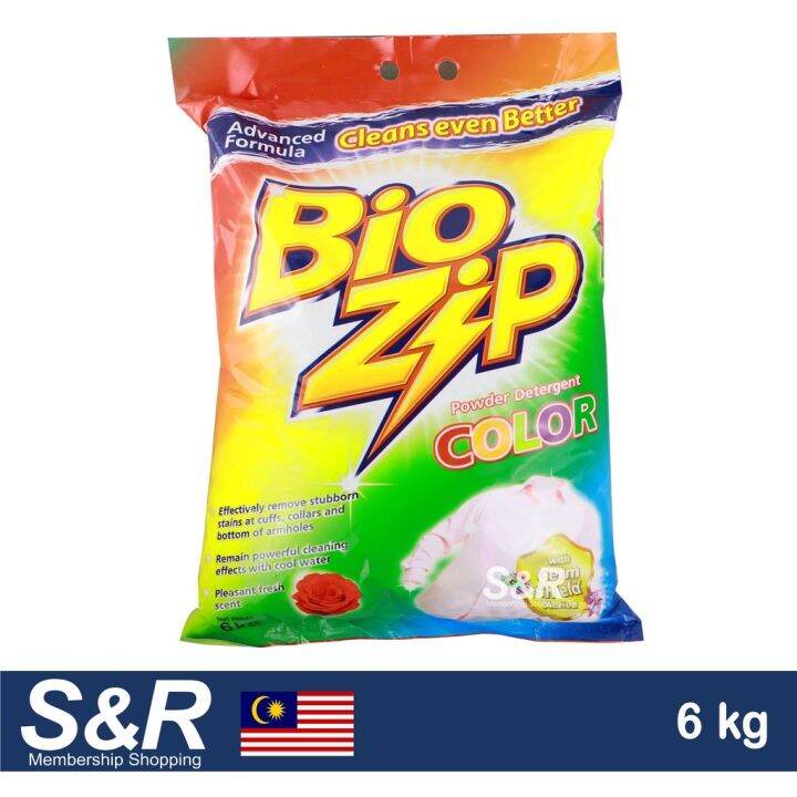 Bio Zip Detergent Powder Color 6kg | Lazada PH