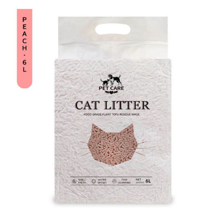 Pet Cat Litter 6L Pure natural healthy plant tofu cat litter Food Grade ...