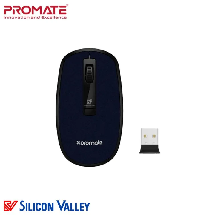 Promate Clix-3 Ergonomically Designed Wireless Optical Mouse With ...