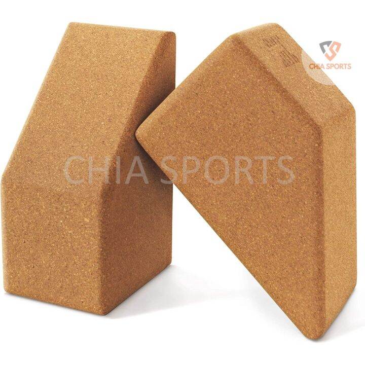Trapezoid Yoga Block Handstand Blocks Wedge Brick Natural Cork Prop ...