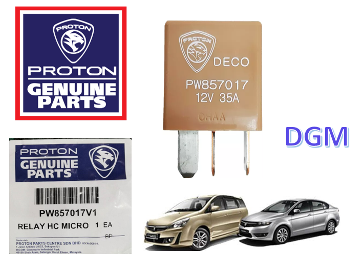PROTON GENUINE PARTS MICRO FAN RELAY 4 PIN (PW857017V1) FOR PROTON ...